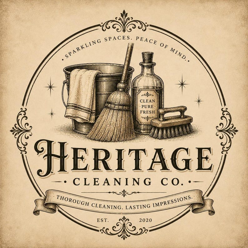 Retro Business Logo Design | Vintage Style Branding, Custom Logo ...