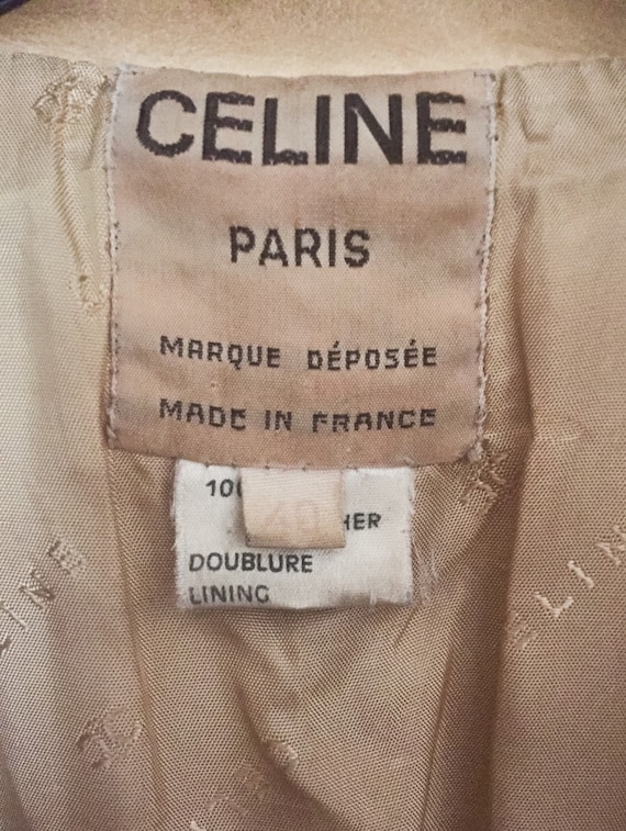 CELINE Vintage Leather Duster - Old Celine Vintage Tr… - Gem
