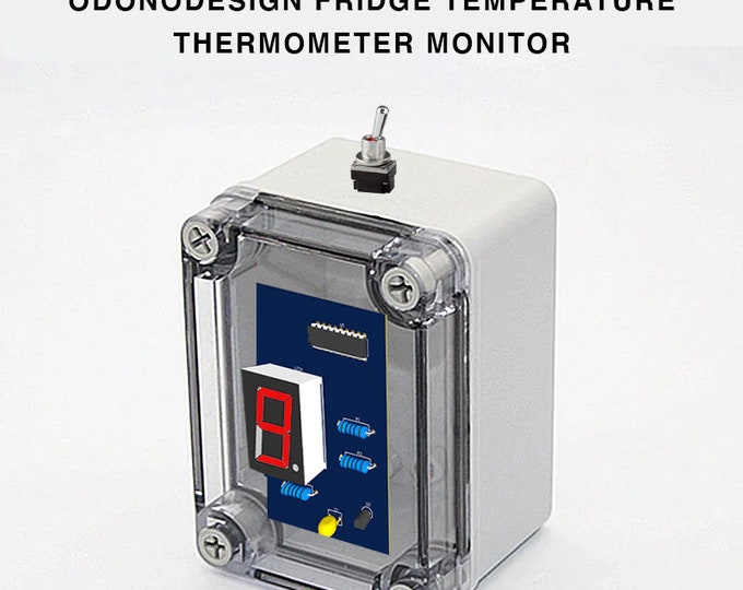 How to Build a 7 Segment Display Digital Thermometer Temperature Monitor. Connecting a PIC16F628 ...