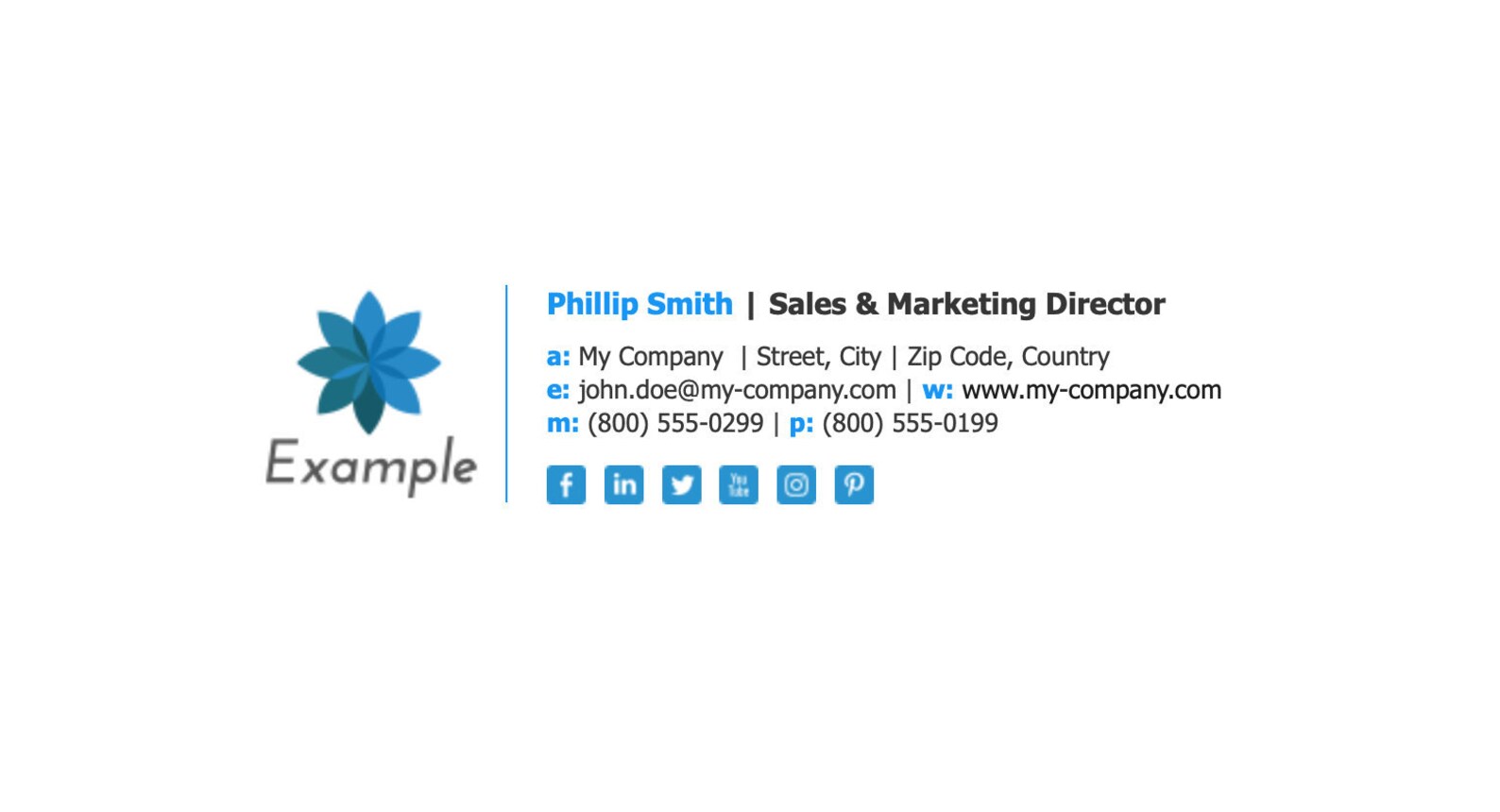 HTML Email Signature Template. Perfect for All Businesses. Modern ...