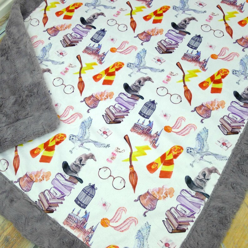 Personalized Gender Neutral Blanket Unisex Blanket Wizard - Etsy