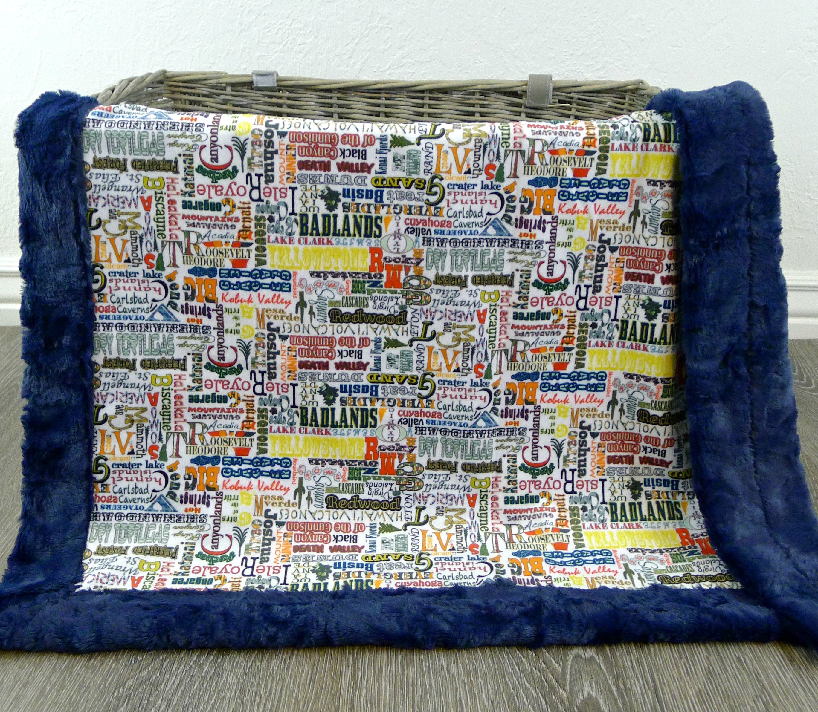 Travel Blanket - National Parks - National Parks Blanket - Baby Blanket ...