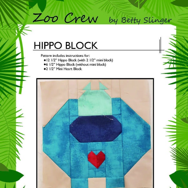 Hippo Quilt - Etsy