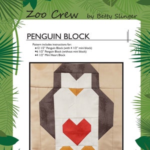 Penguin Quilt Block / Digital Download / PDF Pattern - Etsy