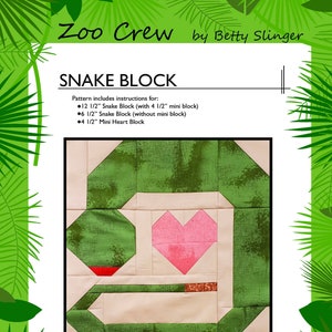Snake Quilt Block / Digital Download / PDF Pattern - Etsy