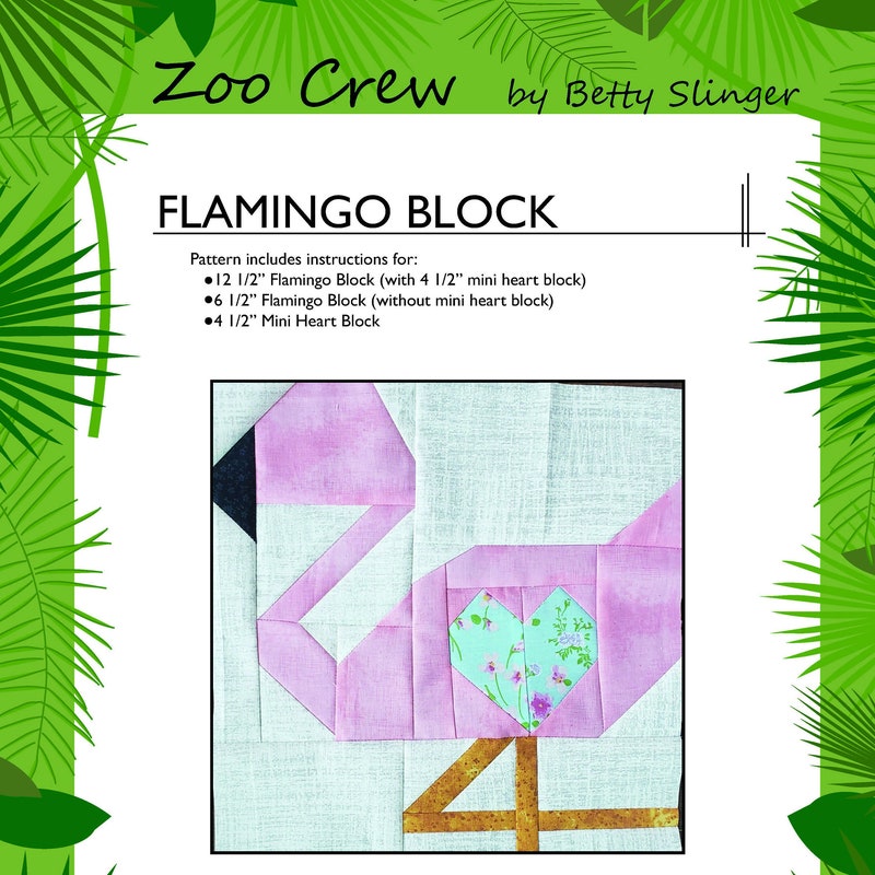 Flamingo Quilt Pattern - Etsy