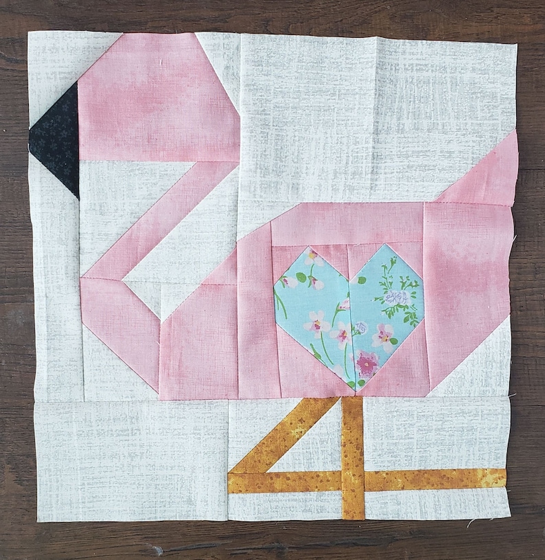 Flamingo Quilt Block / Digital Download / PDF Pattern - Etsy