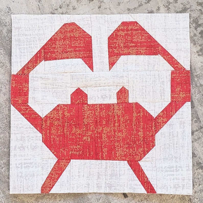 Crab Quilt Block / Digital Download / PDF Pattern - Etsy