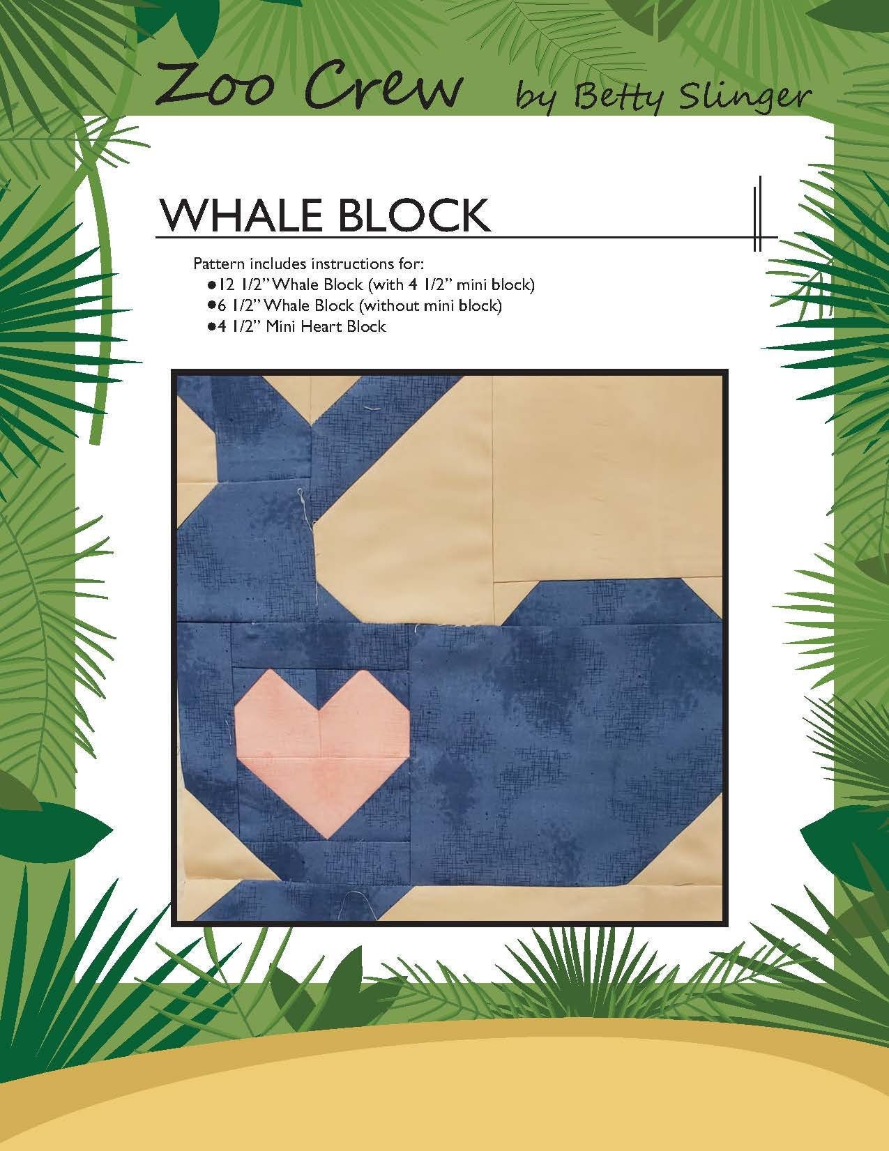 Whale Quilt Block / Digital Download / PDF Pattern - Etsy