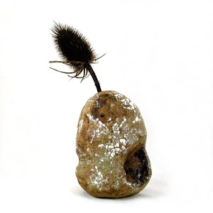 Nature Inspired Stone Vase Sculpted Ceramic Rock Textured - Etsy