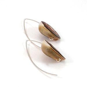 Snail Shell Earrings Minimalist Snail Shell Shiva Shell - Etsy