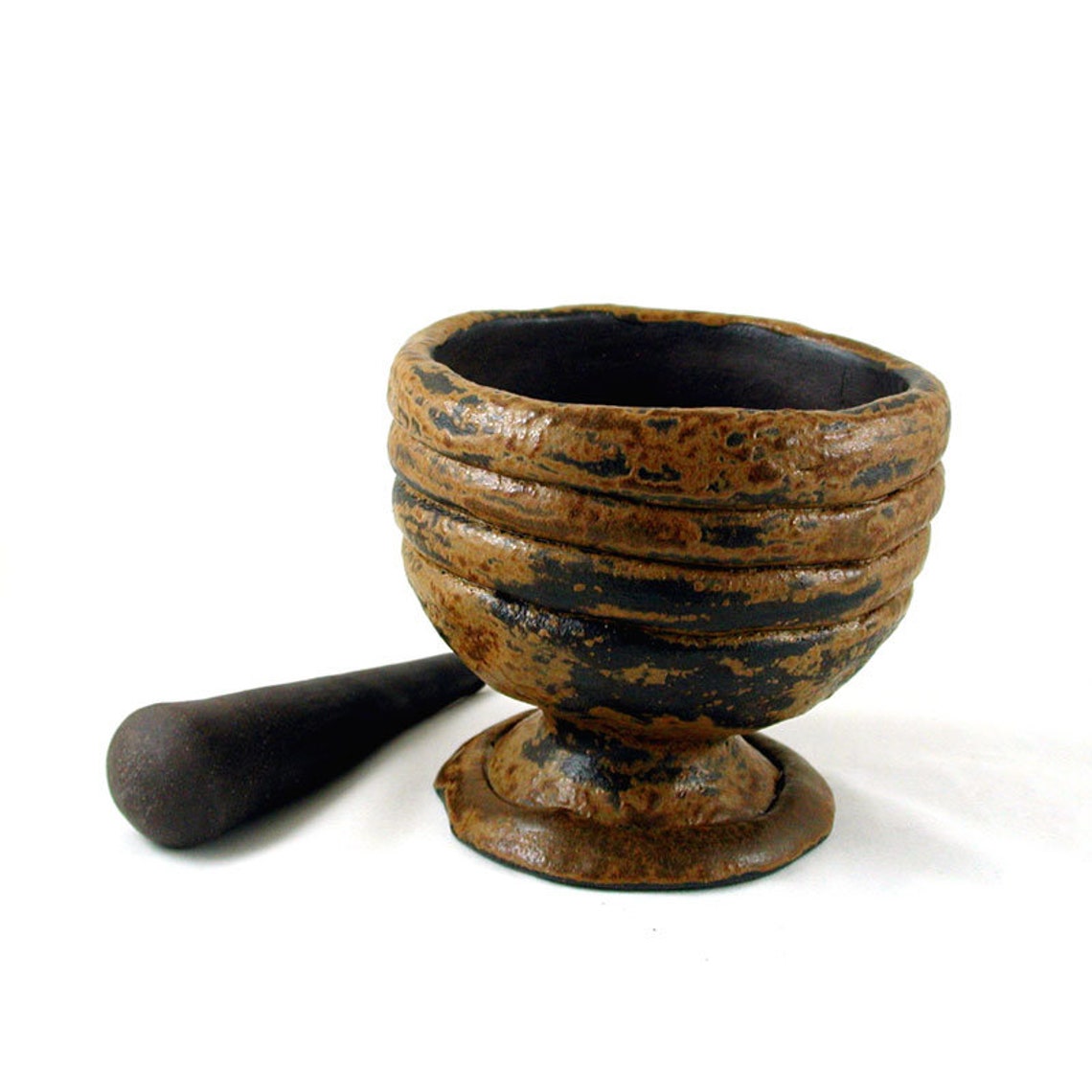 Rustic Mortar and Pestle Ceramic Mortar Set Hand Built | Etsy