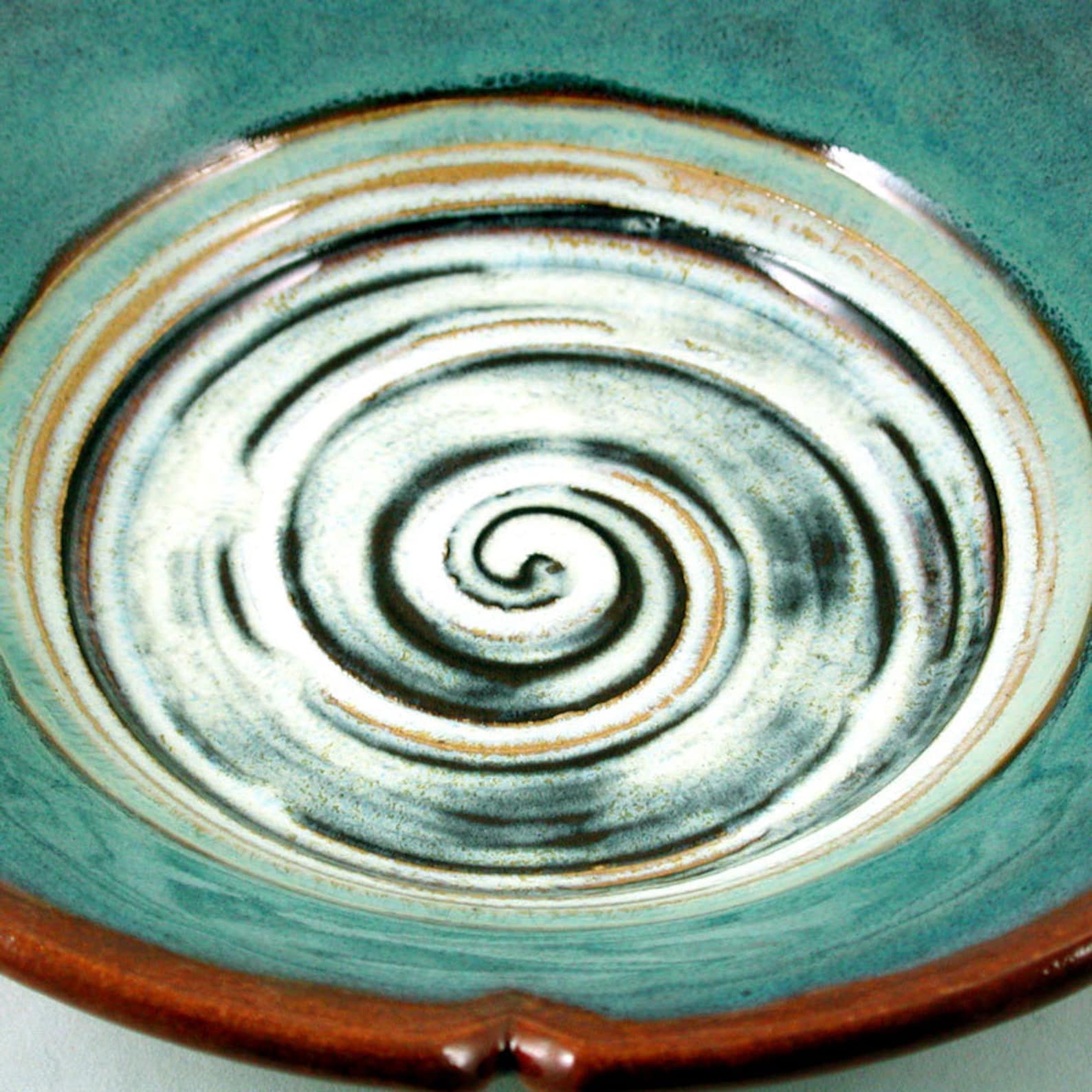 Scalloped Rim Bowl Altered Bowl Carved Rim Bowl | Etsy