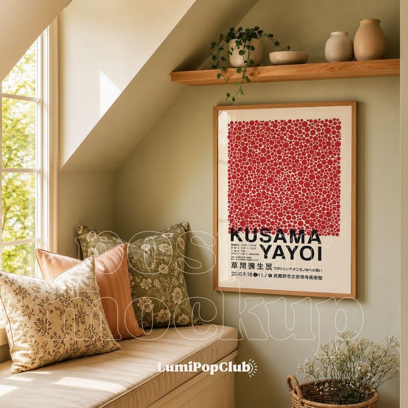 Vertical Wooden Frame Mockup: Minimal Wall Art Display (digital ...
