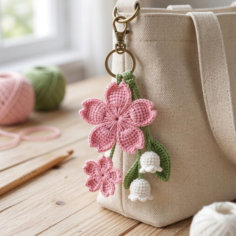 Mini Sakura Charm - Etsy