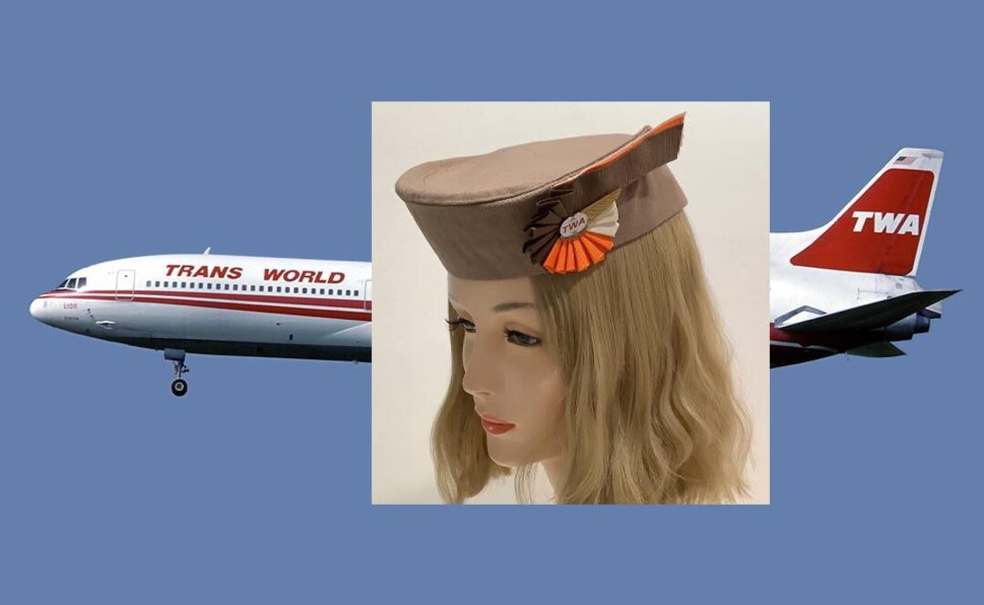 Reproduction TWA STEWARDESS HAT Flight Attendant Airlines Costume - Etsy