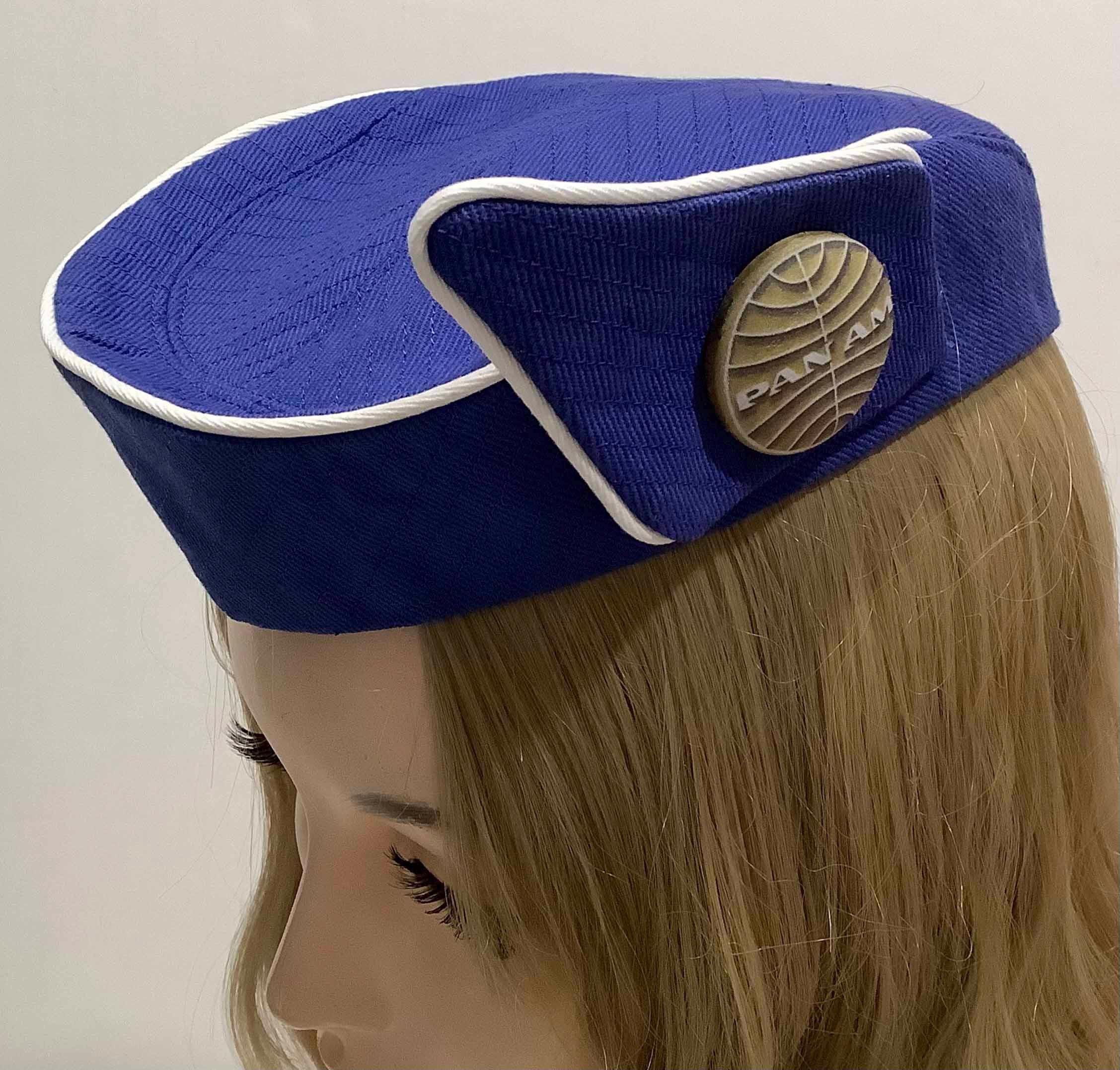 Reproduction PAN AM STEWARDESS Hat Flight Attendant Airlines Costume - Etsy