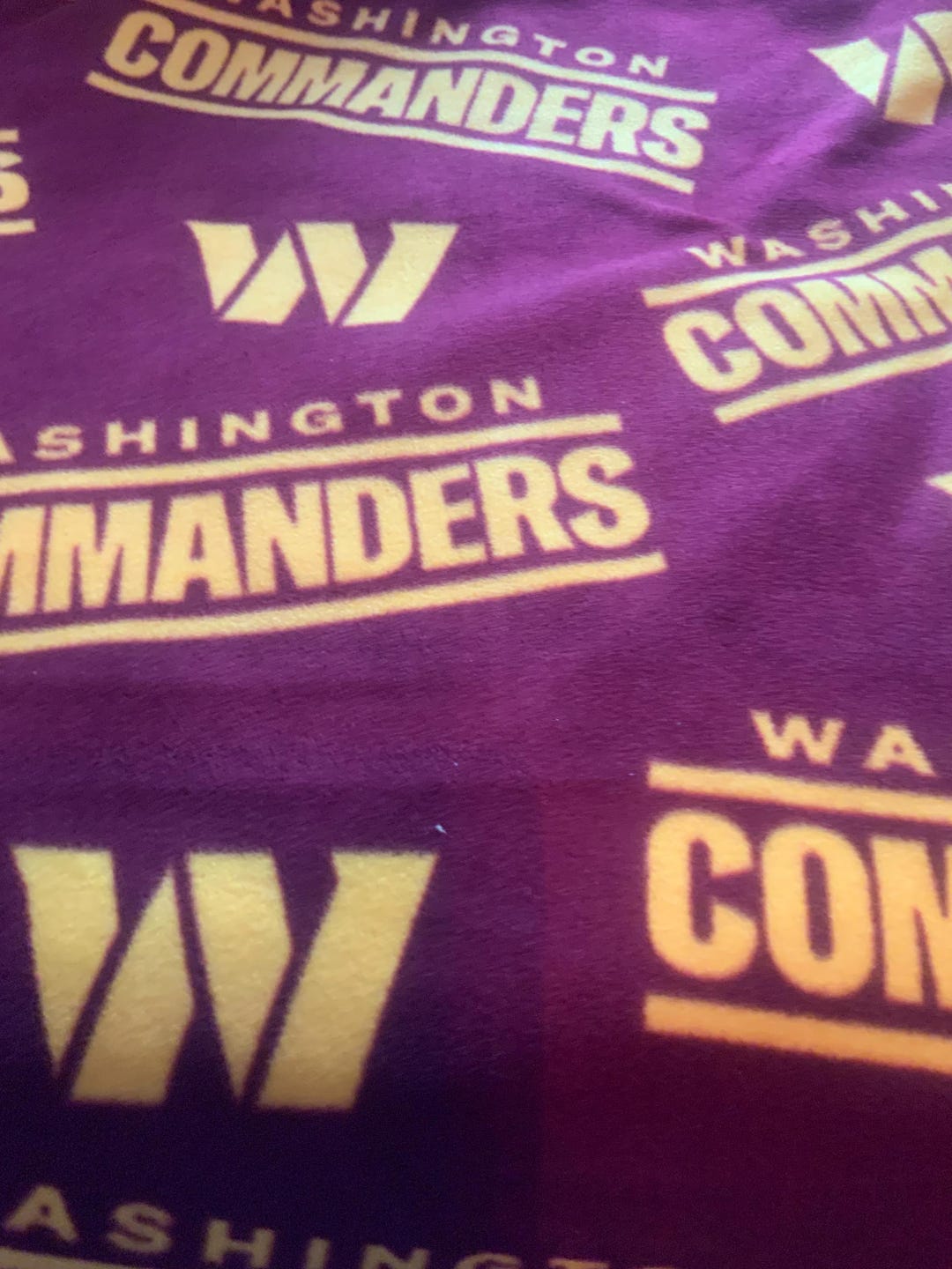 Washington Commanders Fleece Blanket - Etsy