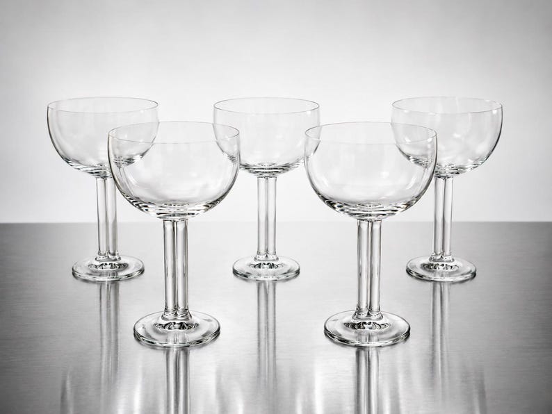 Rosenthal Studio-line Cupola Set of 5 Coupe Glasses | Mario Bellini ...