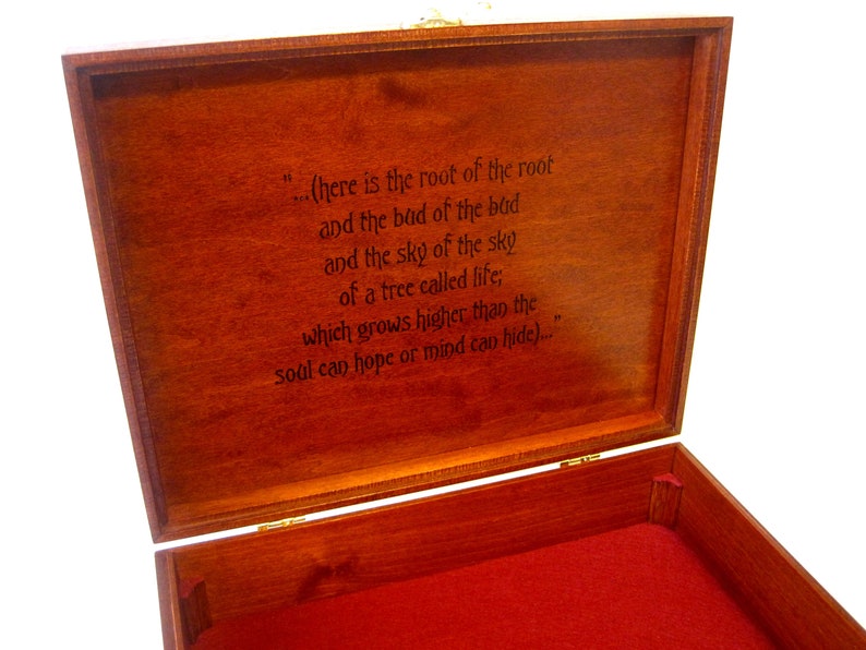 Personalized Inscription for Memory Box, Jewelry Box, Wedding Box ...