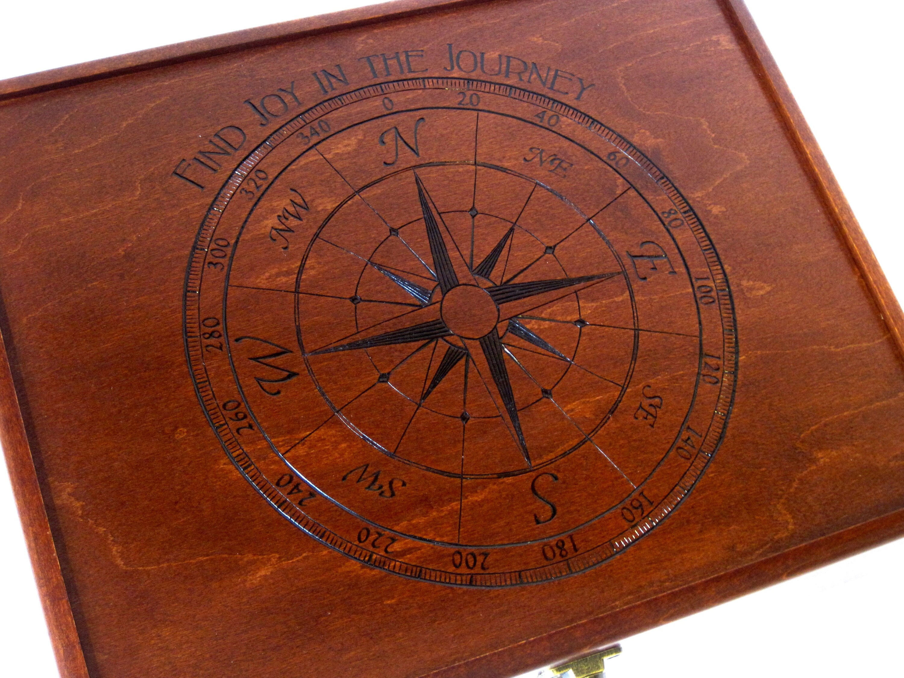 Navigator's Compass Keepsake Box: Custom Wooden Box for Valet Box ...