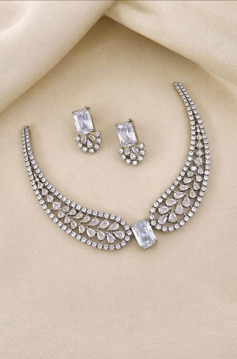 Buy Royal Ruby Red Choker Necklace Set, Gold Bridal Jewelry Set ...