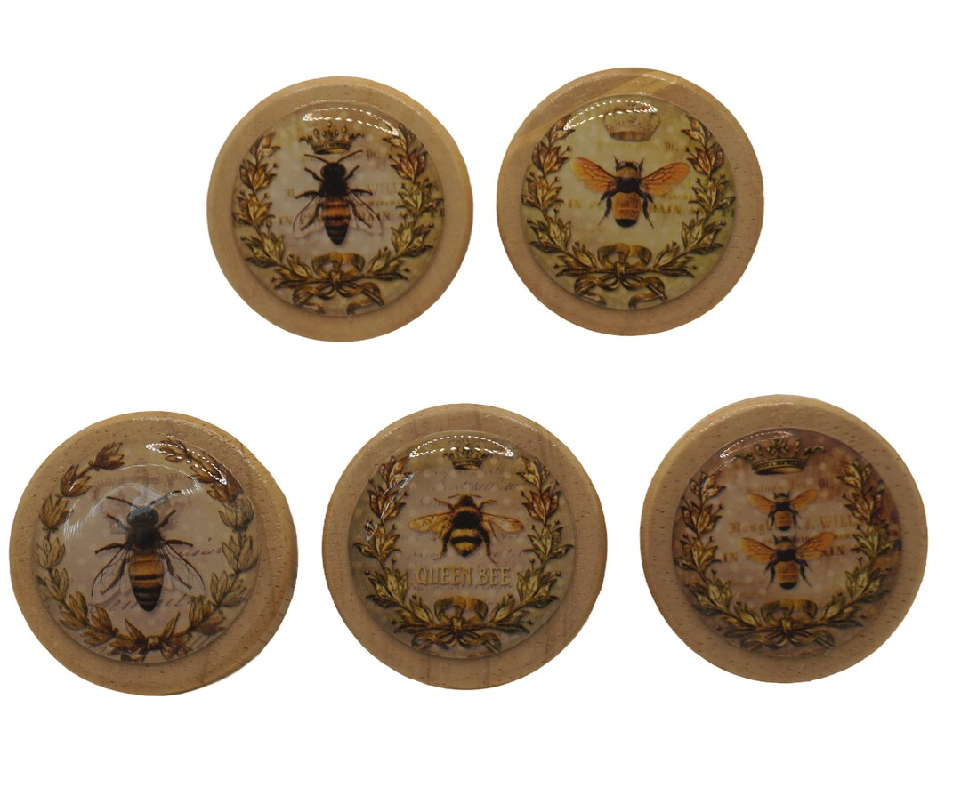 Draw Knobs Bees Honey Bees Queen Bee Cabinet Handles - Etsy