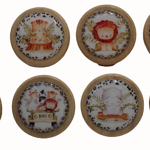Safari Knobs - Etsy UK