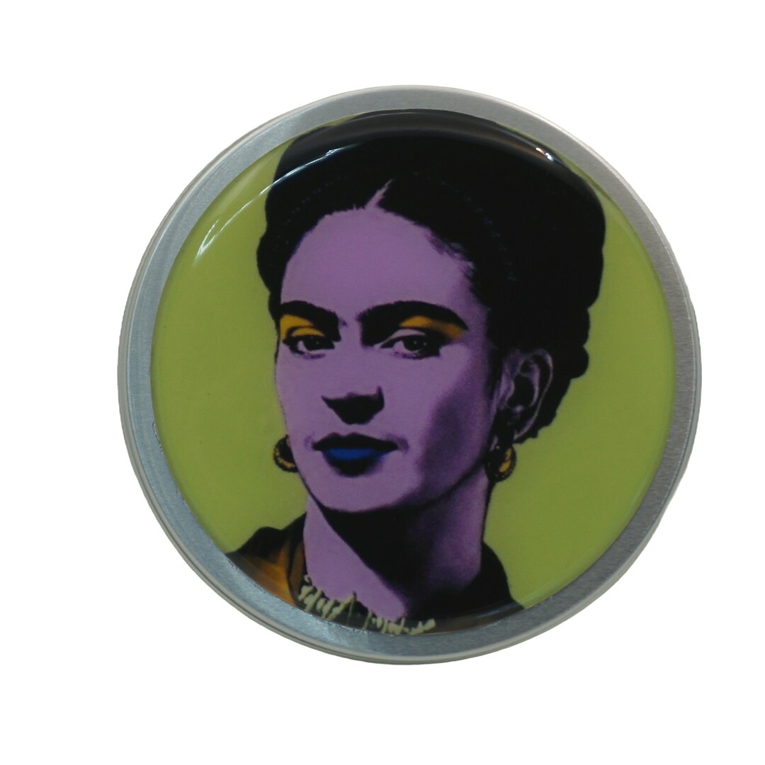 100ml Tin, Frida Kahlo, Pop Art, 100ml Round Screw Top Handmade ...