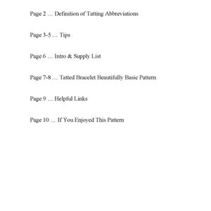 Pattern-tatted Bracelet "beautifully Basic" PDF Pattern by Rustikate ...