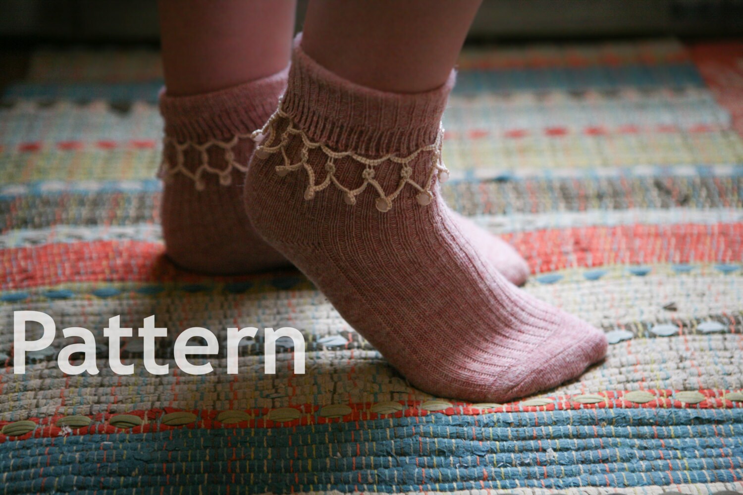 Pattern Needle Tatting Tatted Dangly Beaded Sock Edging PDF Pattern by Rustikate - Etsy