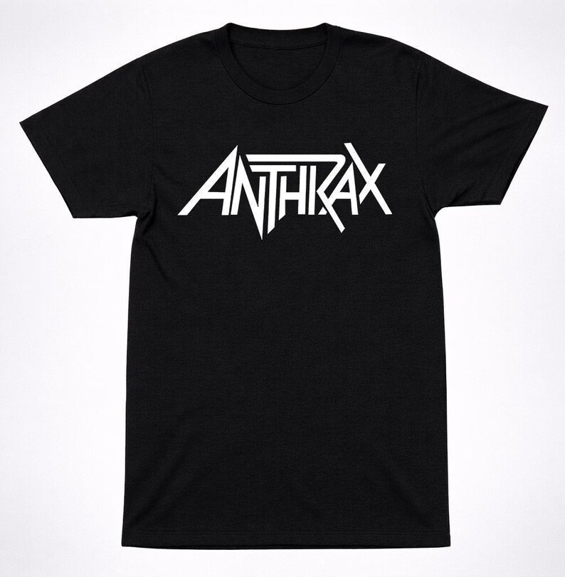 Anthrax Logo Shirt: Thrash Metal Band T-Shirt, schwarze Grafik - Etsy.de