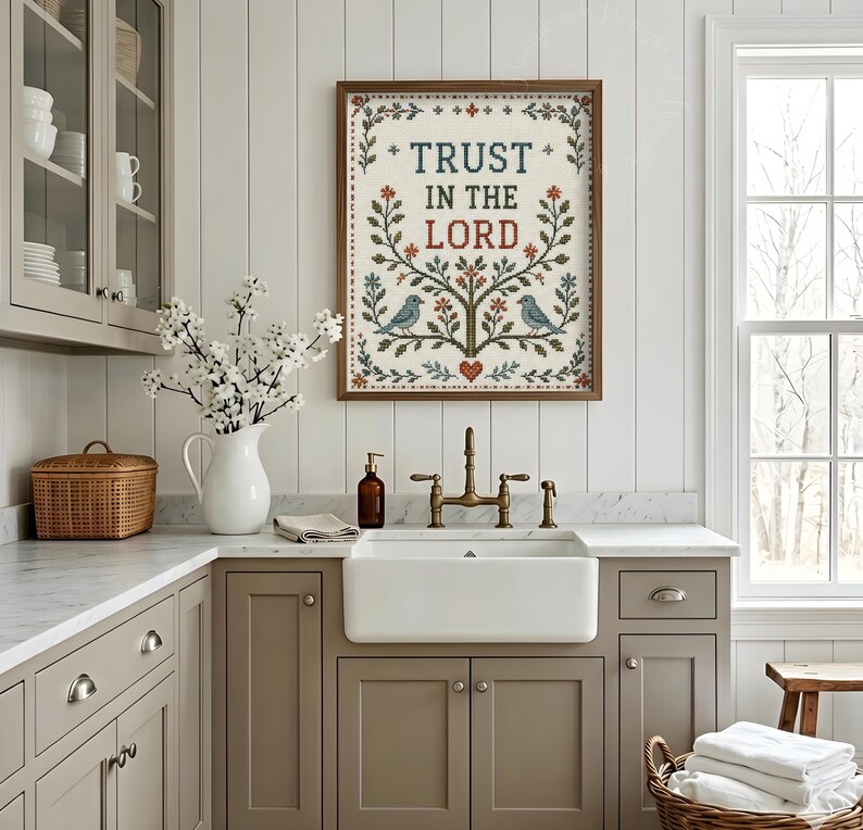 Trust in the Lord Inspirational Inspired Wall Art, Christian Wall Decor ...