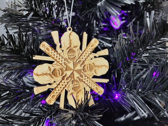 Resident Evil Wooden Snowflake Horror Ornament - Etsy