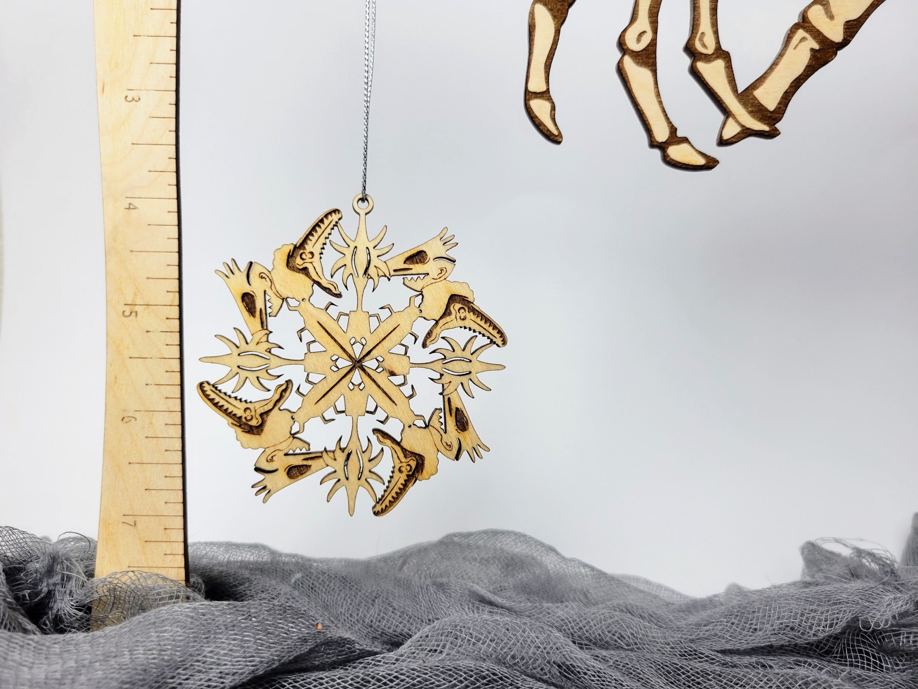 Beetlejuice Wooden Snowflake Horror Ornament - Etsy