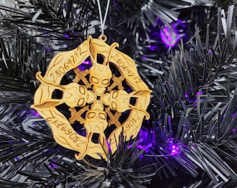 Resident Evil Wooden Snowflake Horror Ornament - Etsy