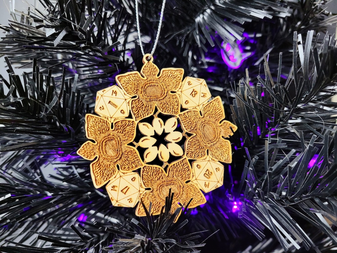 Stranger Things Wooden Snowflake Horror Ornament - Etsy
