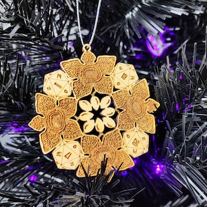 Stranger Things Wooden Snowflake Horror Ornament - Etsy