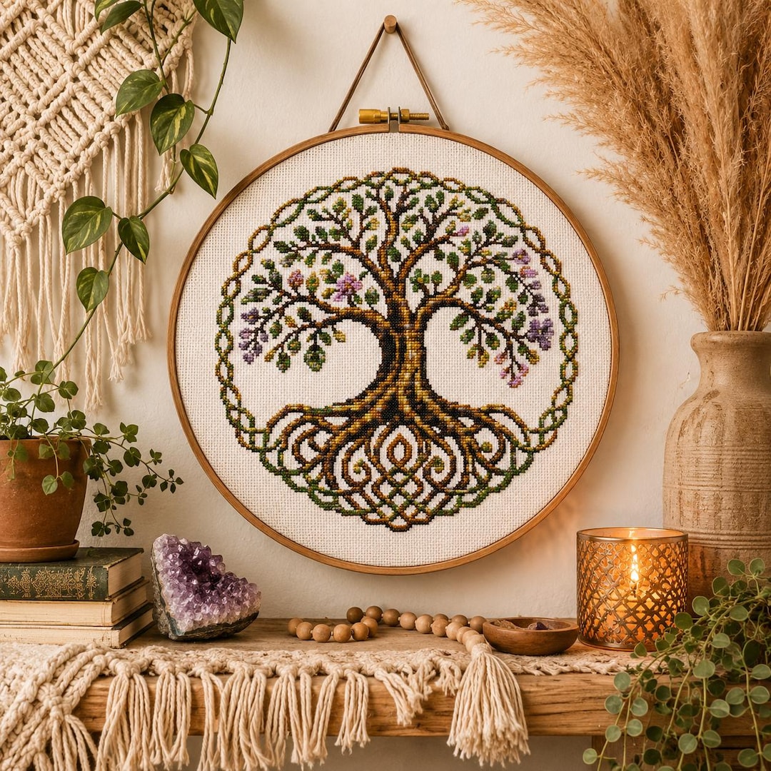 Tree of Life Cross Stitch PDF Pattern | Power of Grounding - Etsy