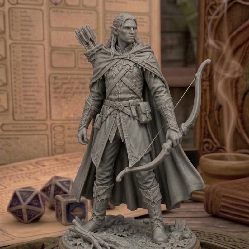 Elf Ranger Figurine Dnd - Etsy