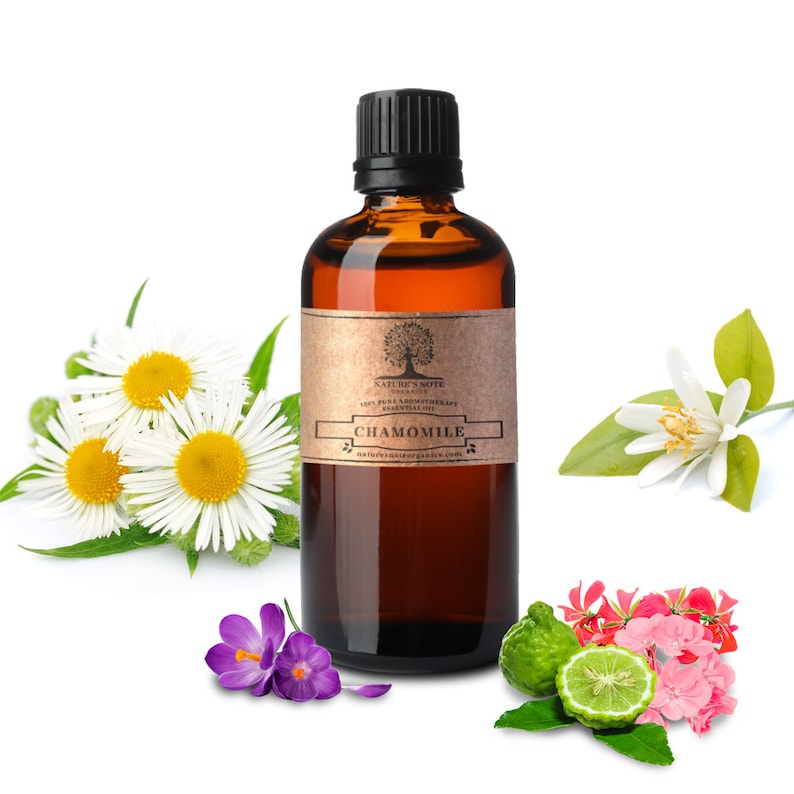 Organic Chamomile Essential Oil: Aromatherapy Grade, Jasmine & Bergamot ...