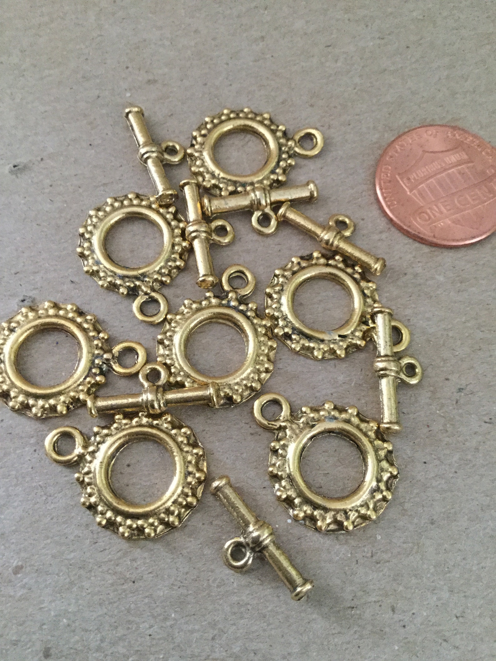 Antique Gold Plated Toggle Clasp Base Metal Gold Finish - Etsy