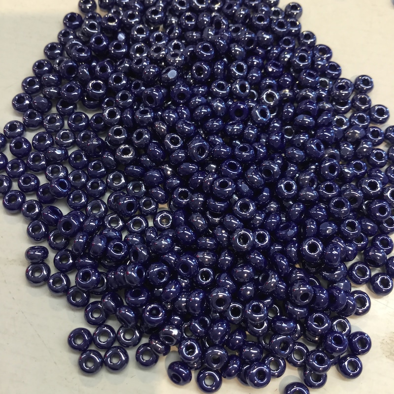 Blue Seed Beads - Etsy