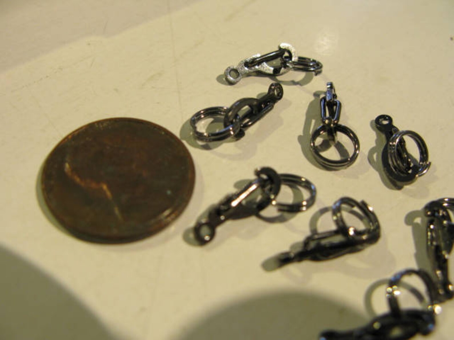 5x11mm Self Closing Clasp With 6mm Black Oxide Split Ring | Etsy