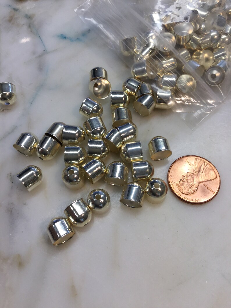 Bright Silver Finish 8mm End Cap Lightweight End Cap W/1mm - Etsy