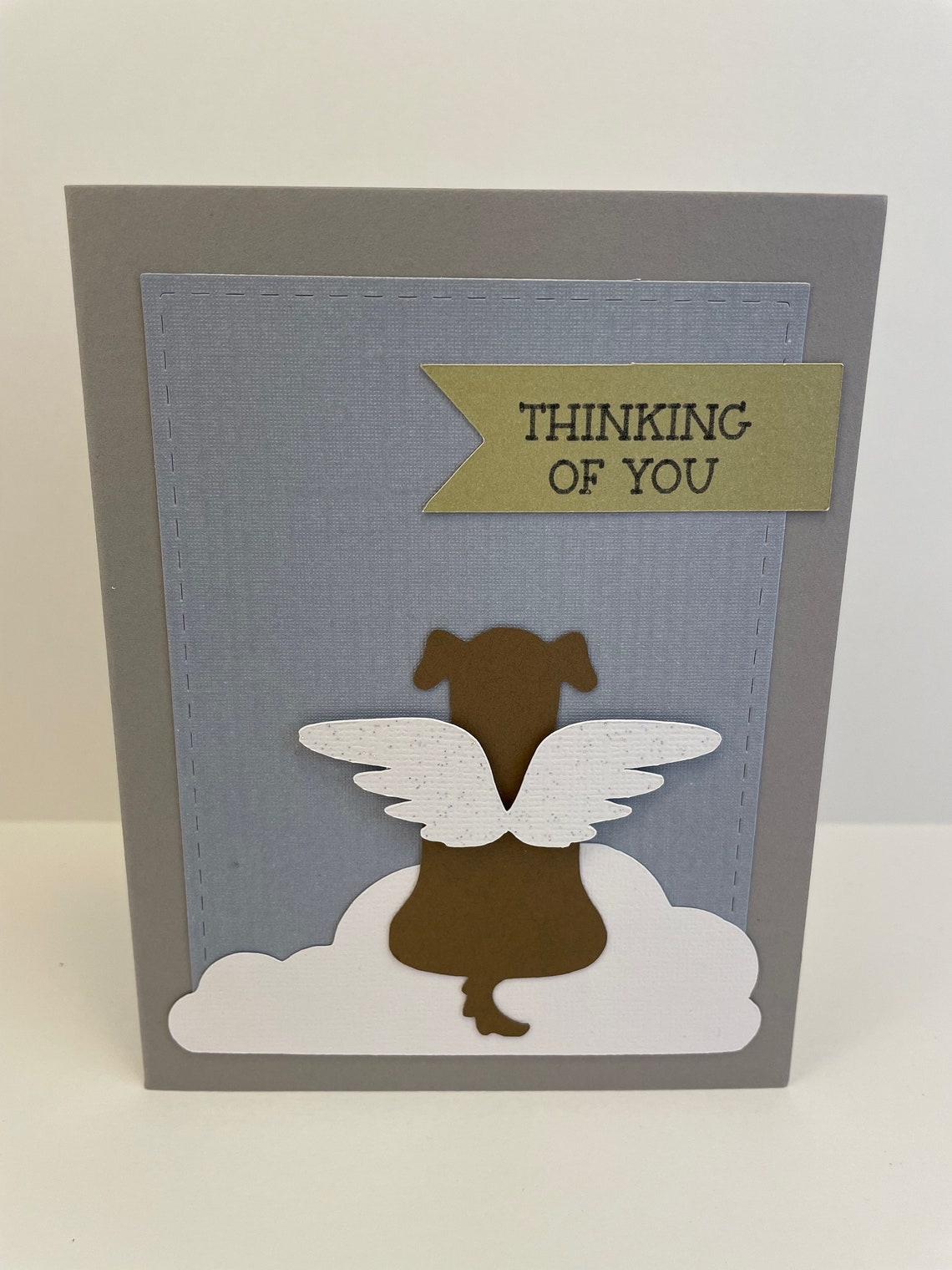 Dog Sympathy Card, Handmade Pet Loss Card - Etsy