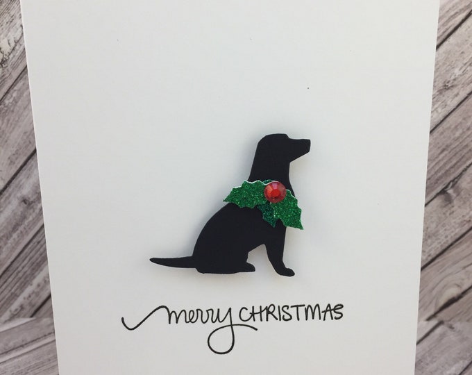 Black Lab Cards, Labrador Retriever Cards, Lab Christmas Cards ...