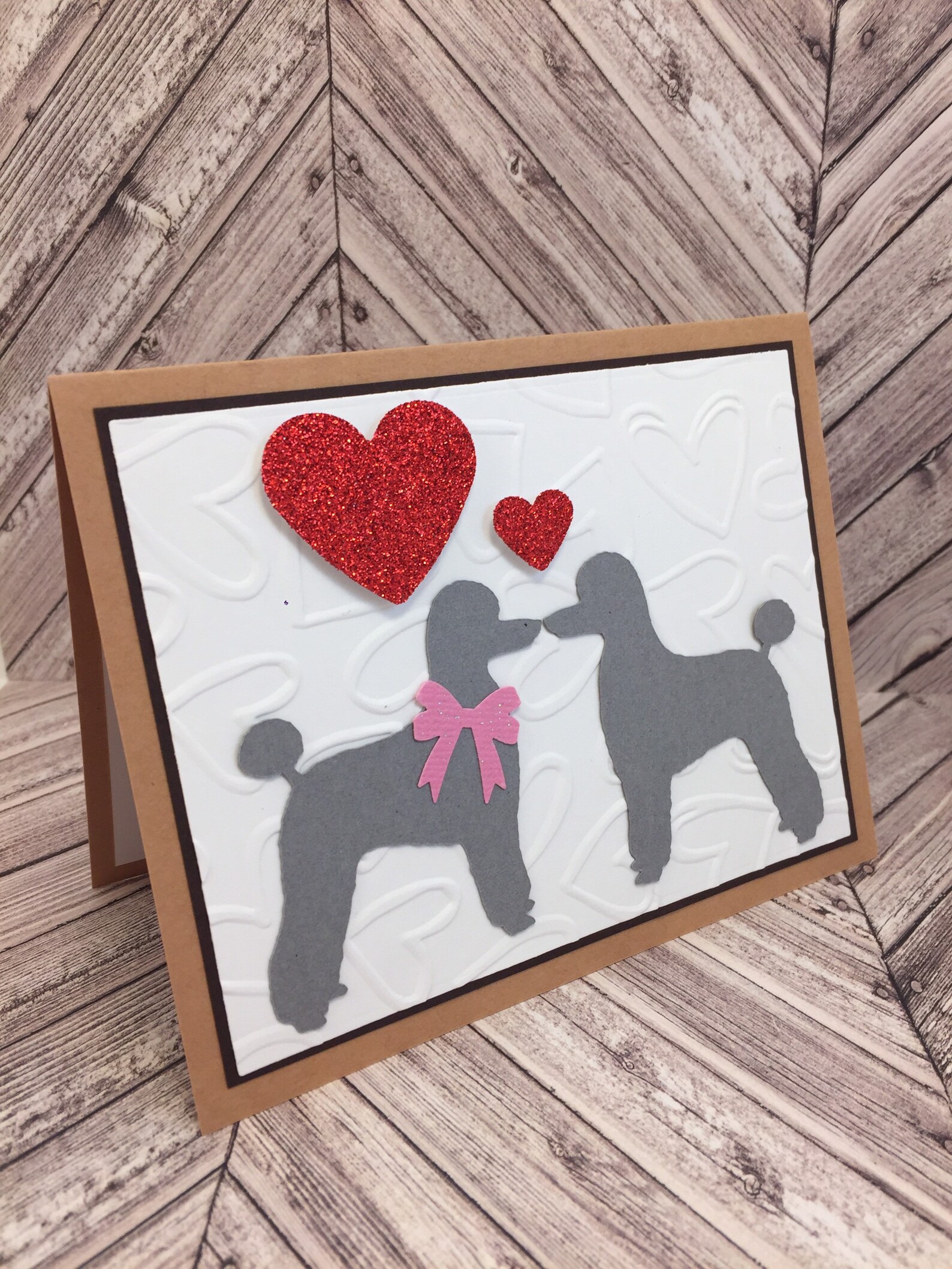 Poodle Poodle Card Poodle Valentine Card Dog Valentine | Etsy