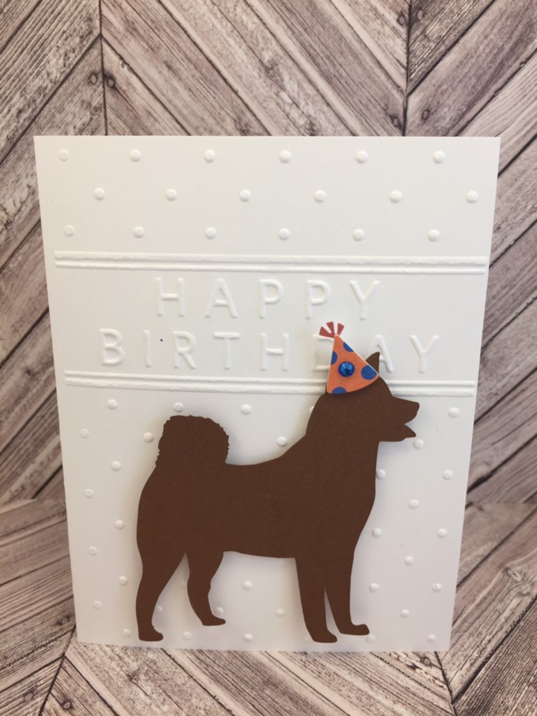 Siberian Husky Card, Husky Card, Husky Birthday Card, Husky Thank You ...