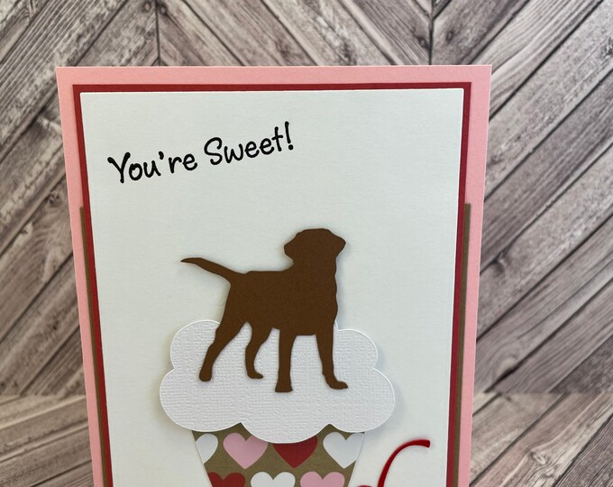Labrador Retriever, Lab Valentine's Day Card, Lab Card, Dog Valentine's ...